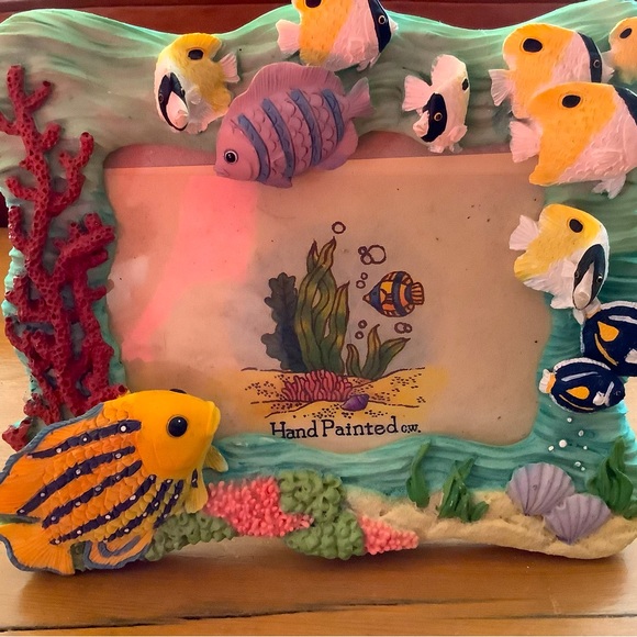 Accents | Resin Tropical Fish Picture Frame For 3 X 5 Single Photo ...